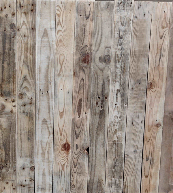 11x Brushed Reclaimed Pallet Wood Wall Cladding Planks – 100cm x 90mm ...