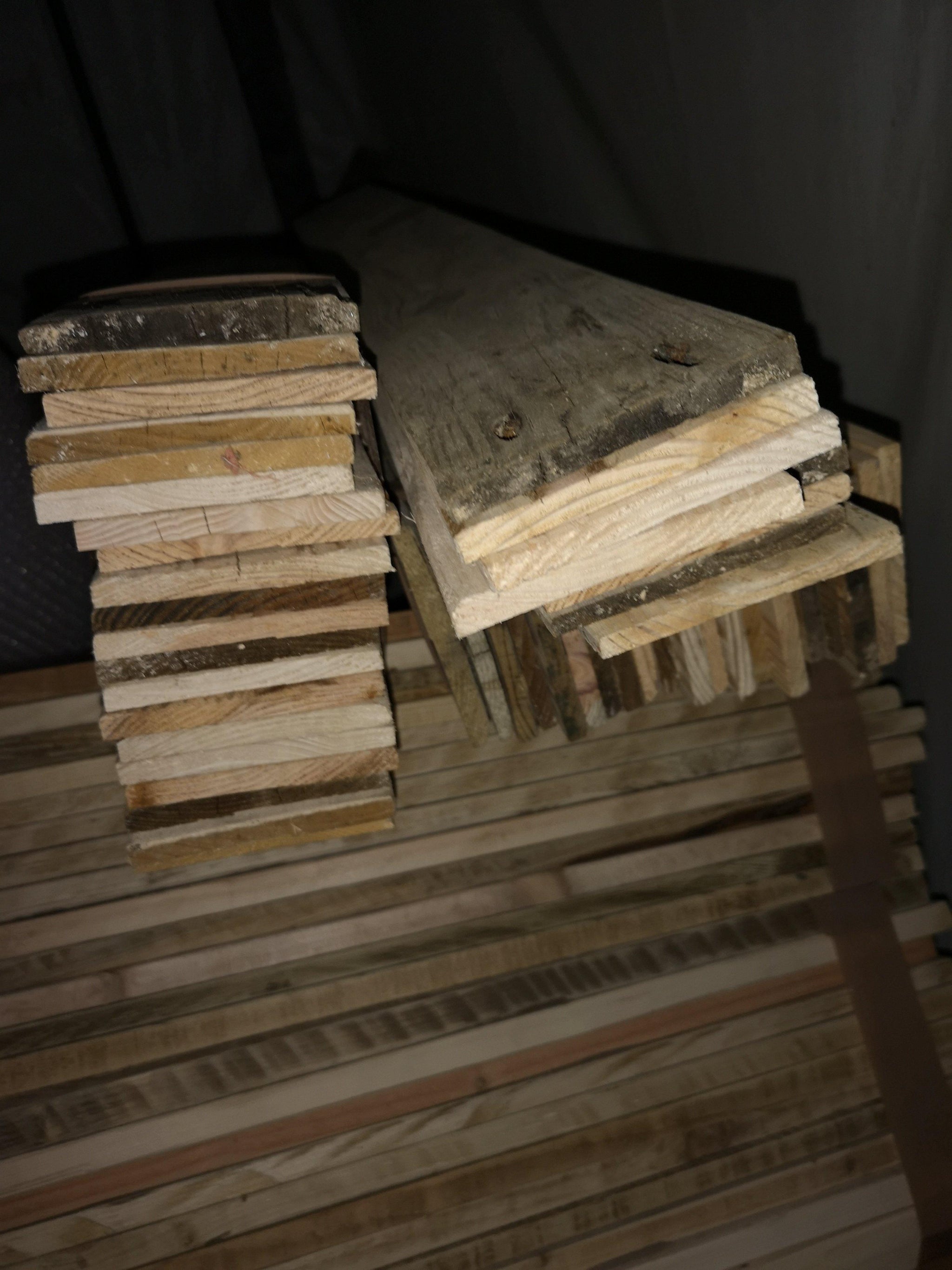 Pallet Wood Thin Boards-9sqm - Rustic Wall Cladding - Eco-Friendly DIY ...