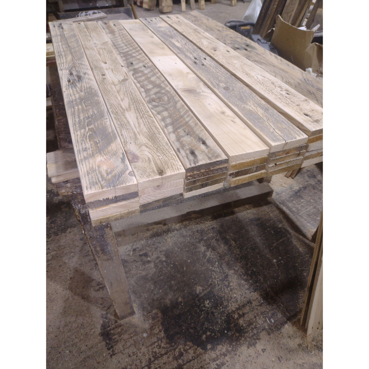 10m² Rustic Sanded Reclaimed Pallet Wood Planks – Wall Cladding Boards ...