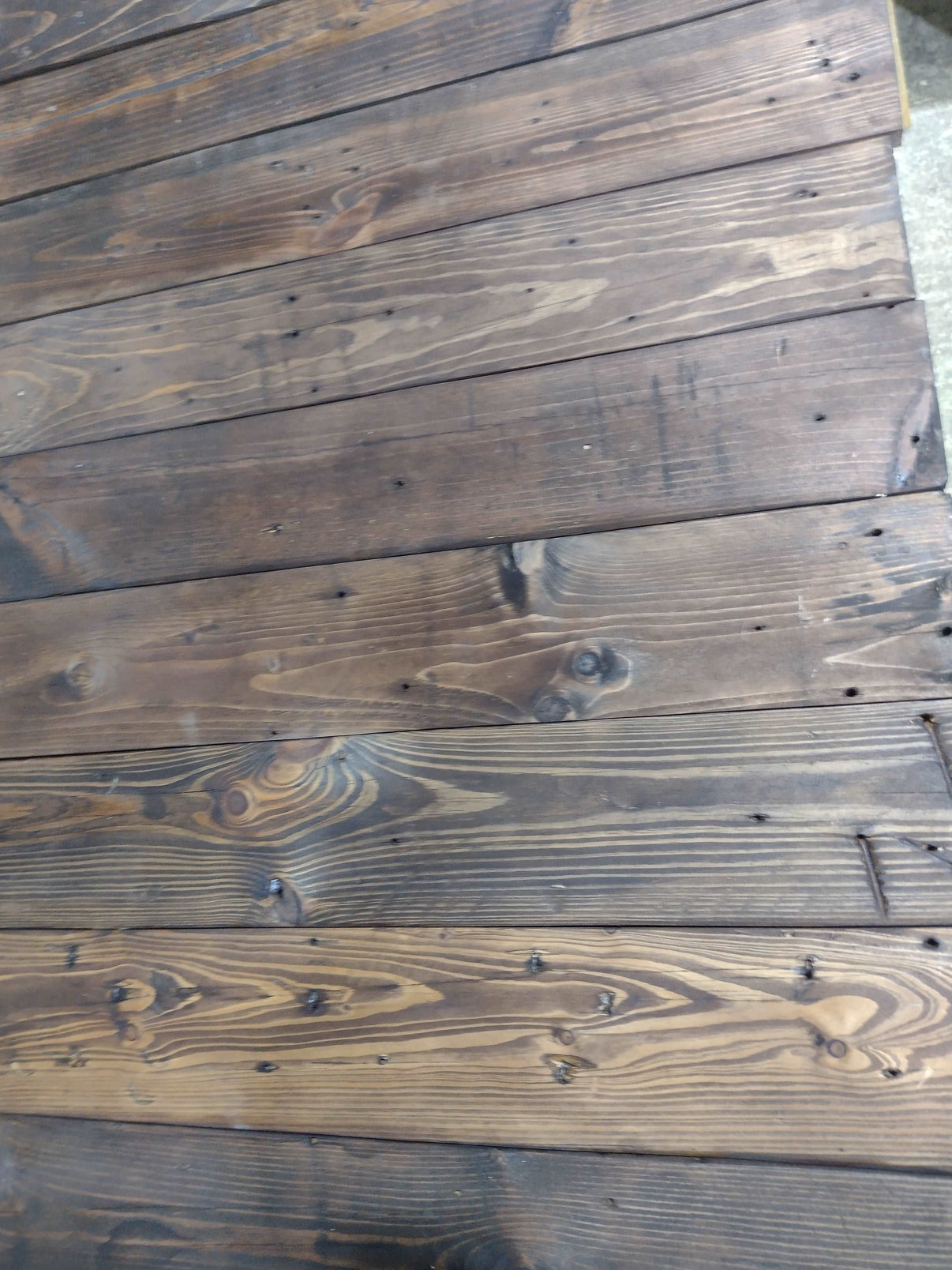 Reclaimed Distressed Board Dark Oak Wax Finish1m² Reclaimed Distressed ...