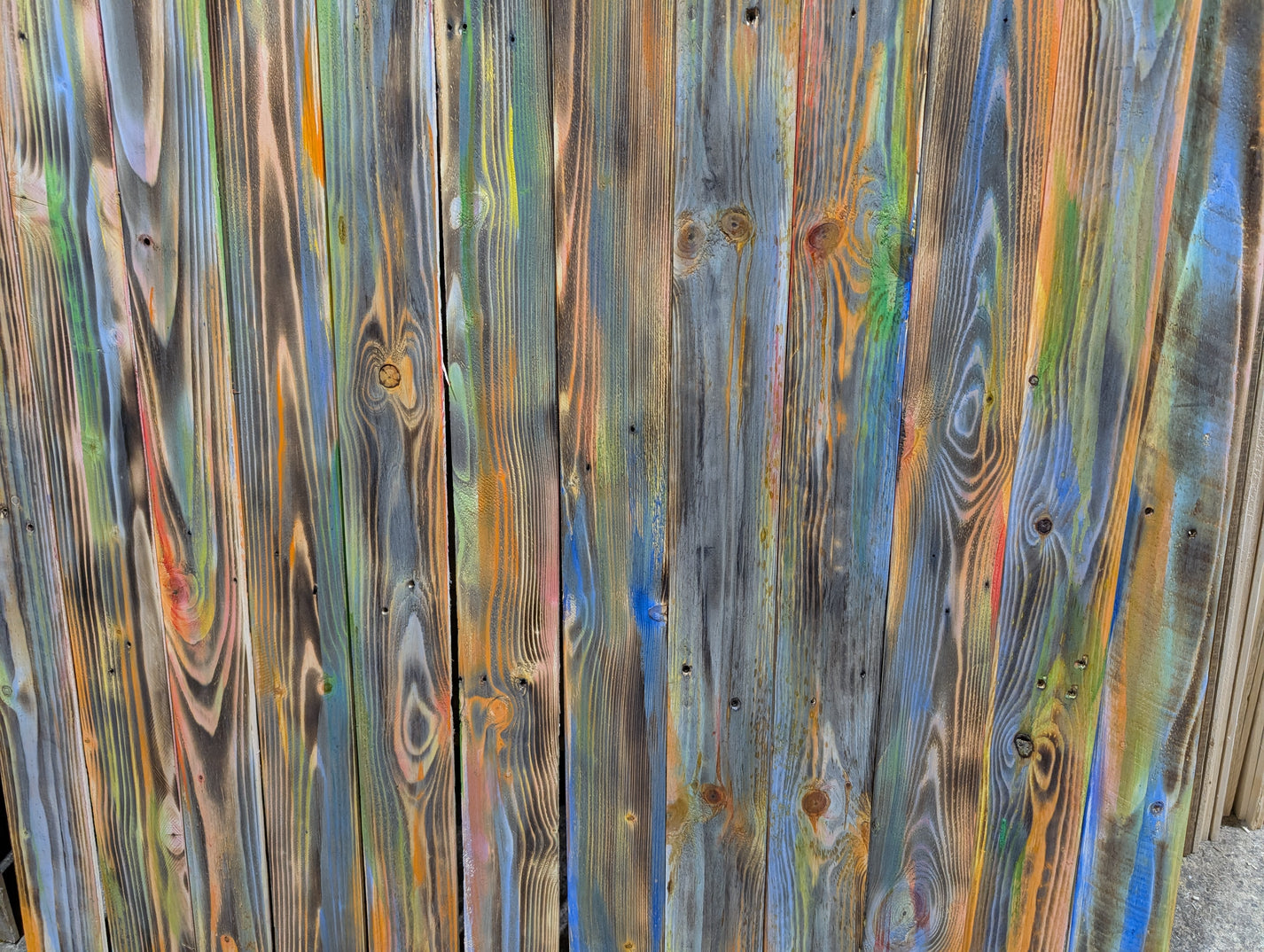 1m² Retro Rustic Handcrafted Cladding Boards – Reclaimed Colour Wood ...