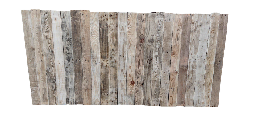 11x Brushed Reclaimed Pallet Wood Wall Cladding Planks – 100cm x 90mm ...