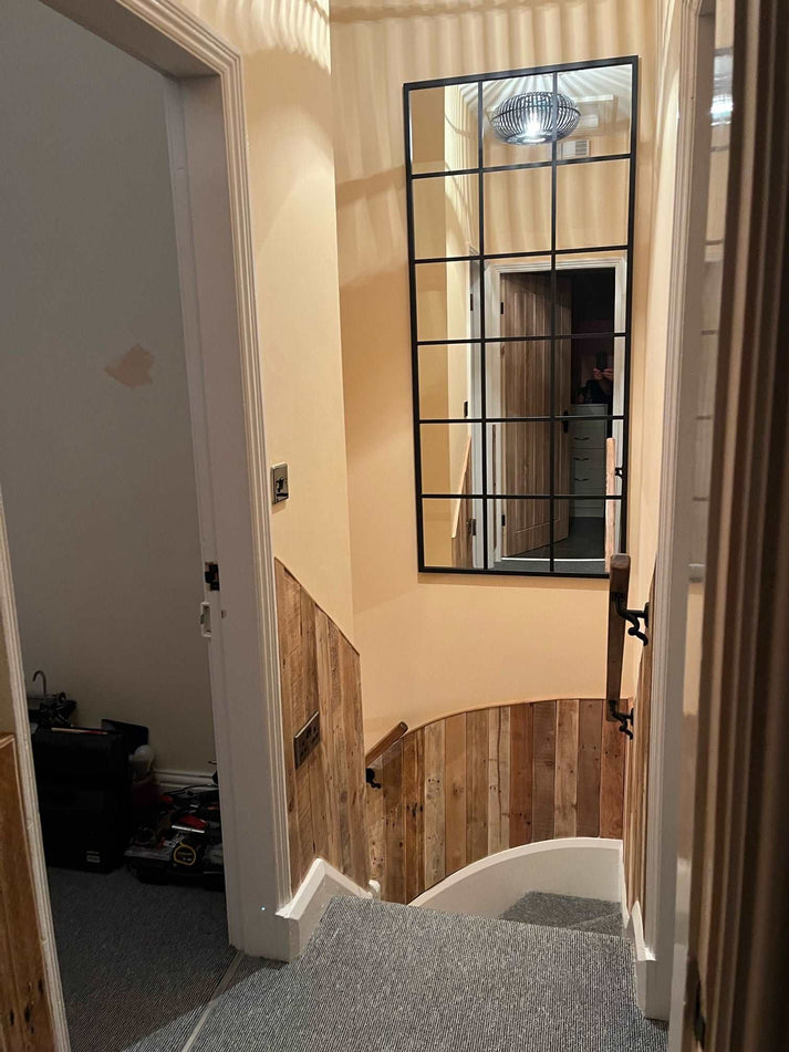 10m² Rustic Sanded Reclaimed Pallet Wood Planks – Wall Cladding Boards ...