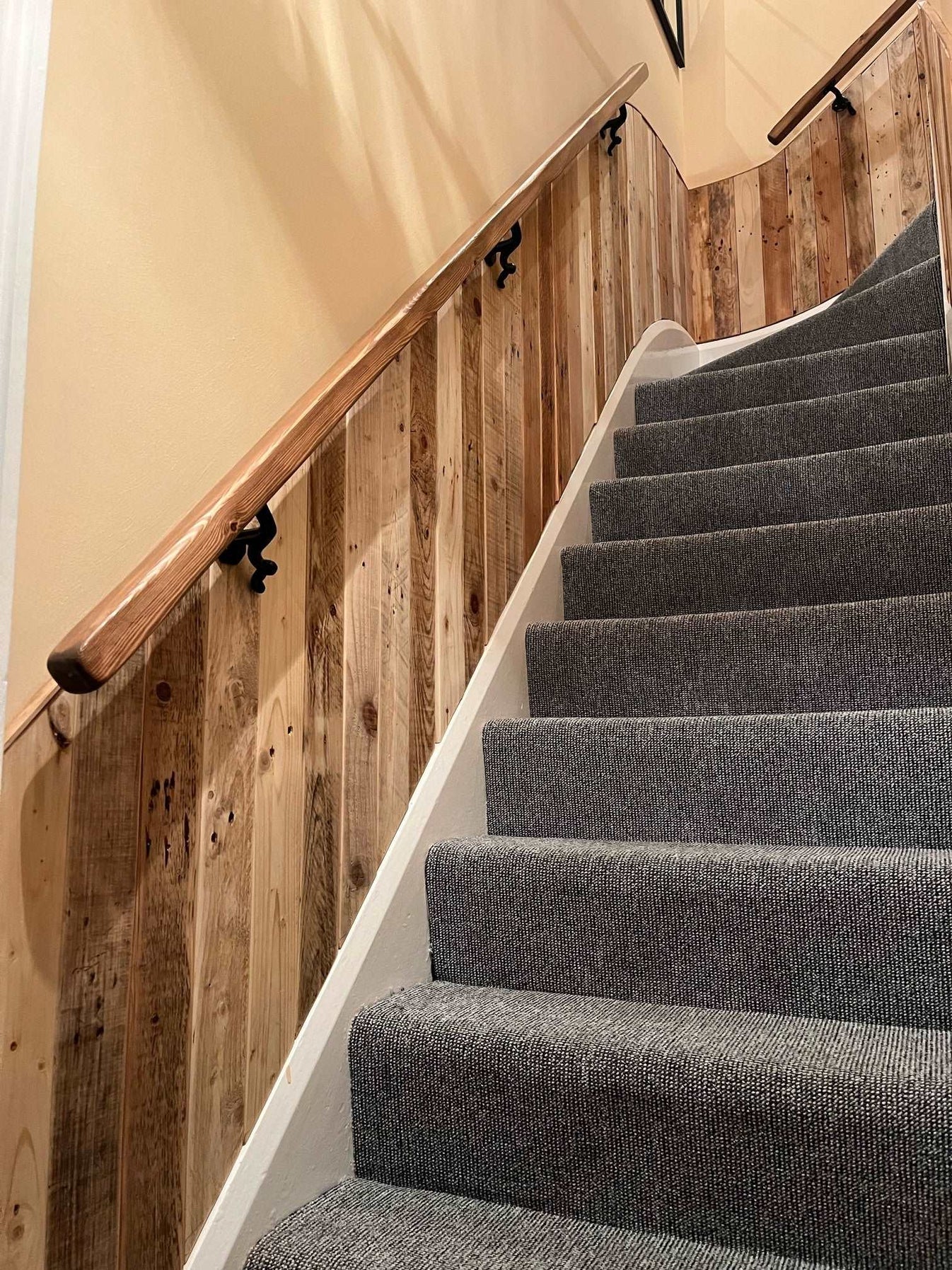 8m² Rustic Reclaimed Pallet Wood Wall Cladding – Sanded Planks (100cm x ...