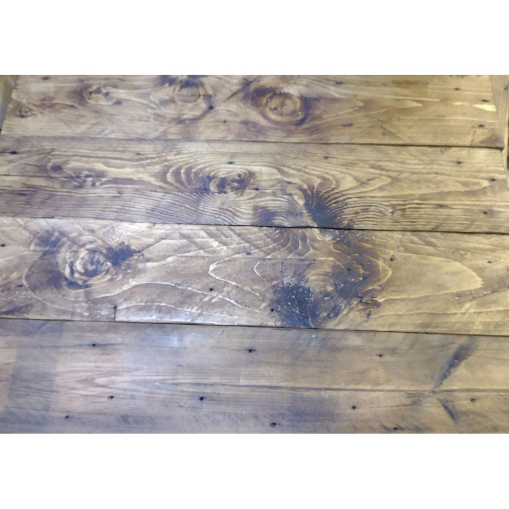 Reclaimed Distressed Board Dark Oak Wax Finish1m² Reclaimed Distressed ...